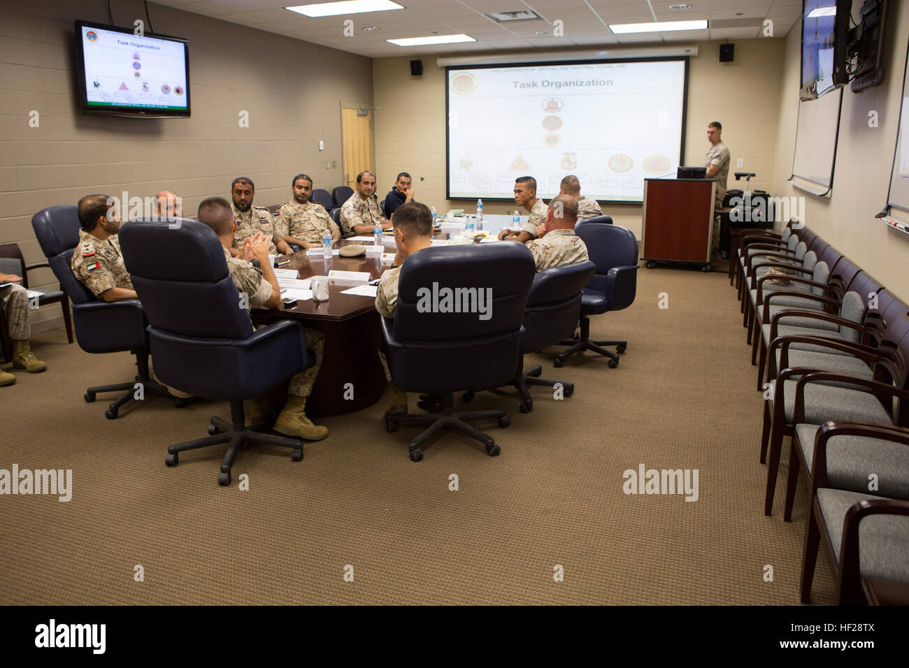 U.S. Marines with the School of Infantry - East (SOI-E), and delegation ...