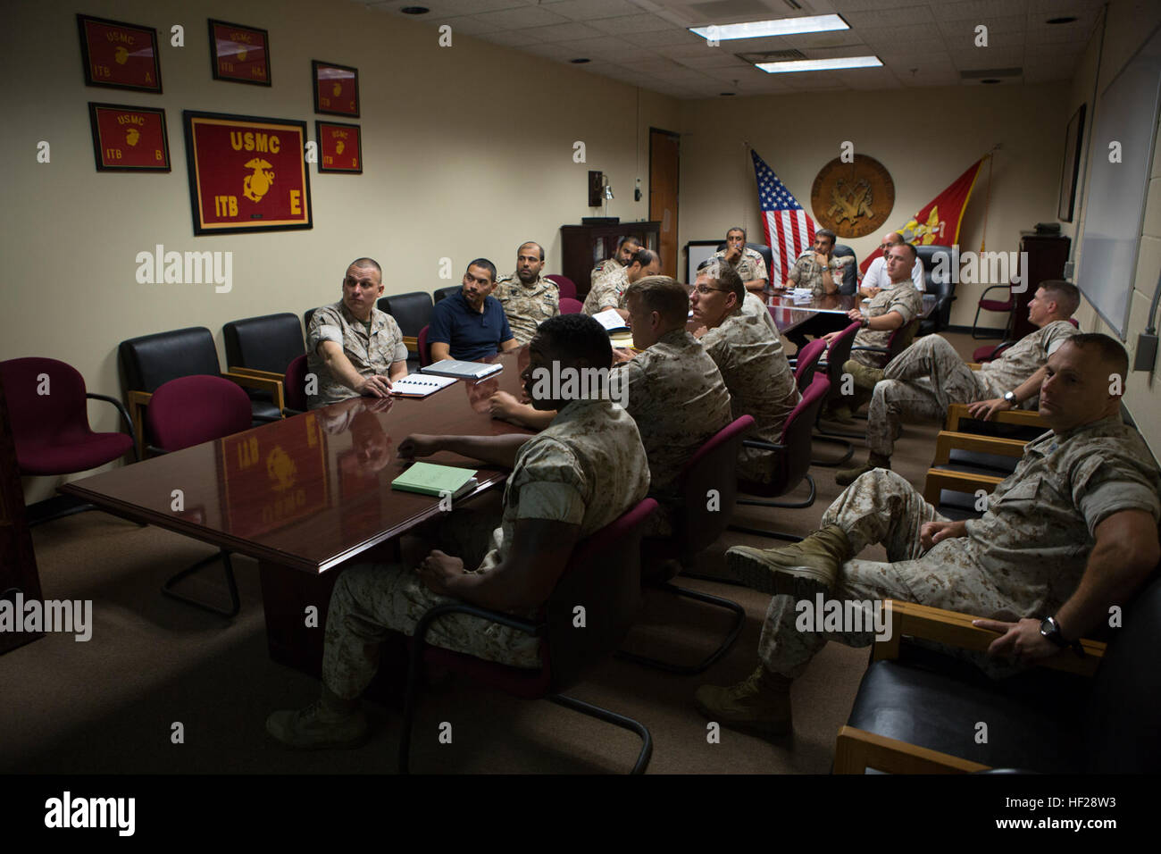 U.S. Marines with the Infantry Training Battalion, School of Infantry ...