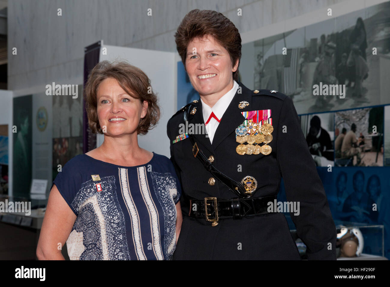 The Sunset Parade host, the Commanding General of Marine Corps Recruit ...