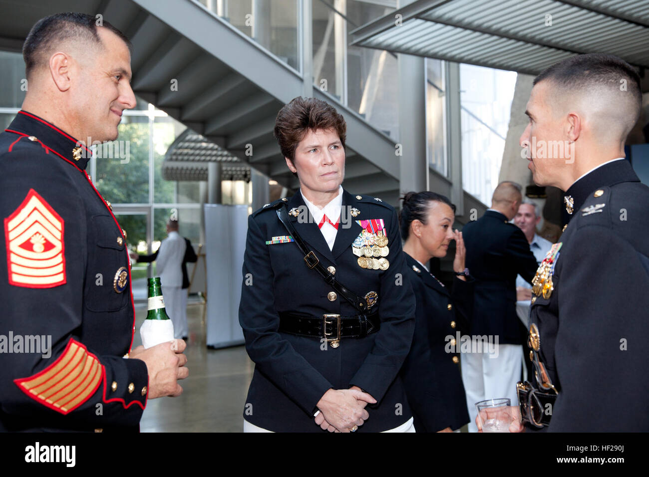 The Sunset Parade host, the Commanding General of Marine Corps Recruit ...