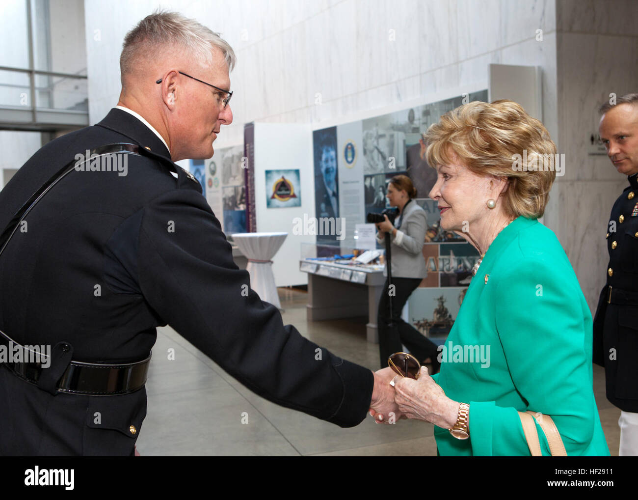 A Sunset Parade guest of honor, Congresswoman Madeleine Bordallo, right ...