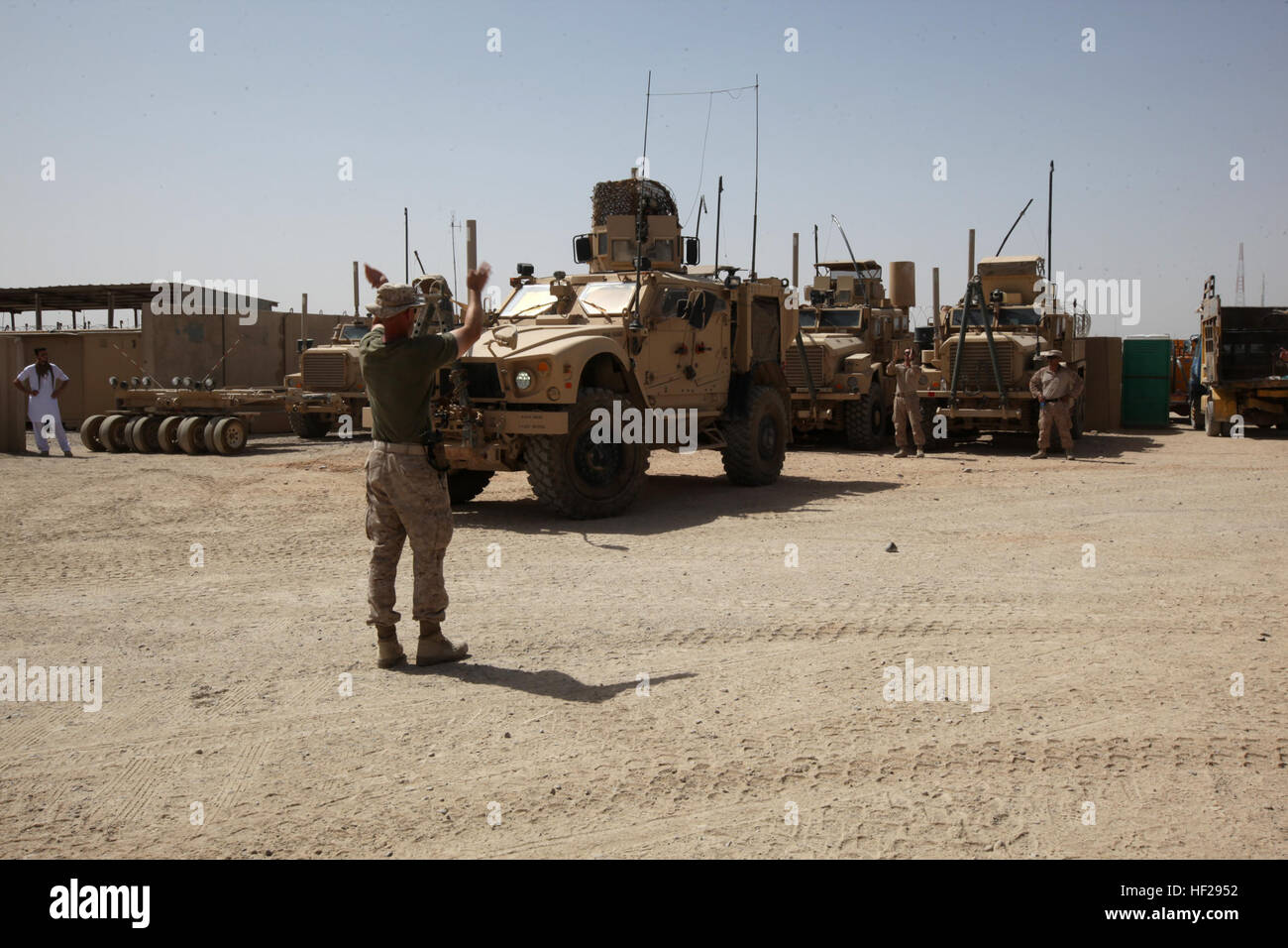 a Mine-Resistant Ambush Protected All-Terrain Vehicle aboard Patrol ...