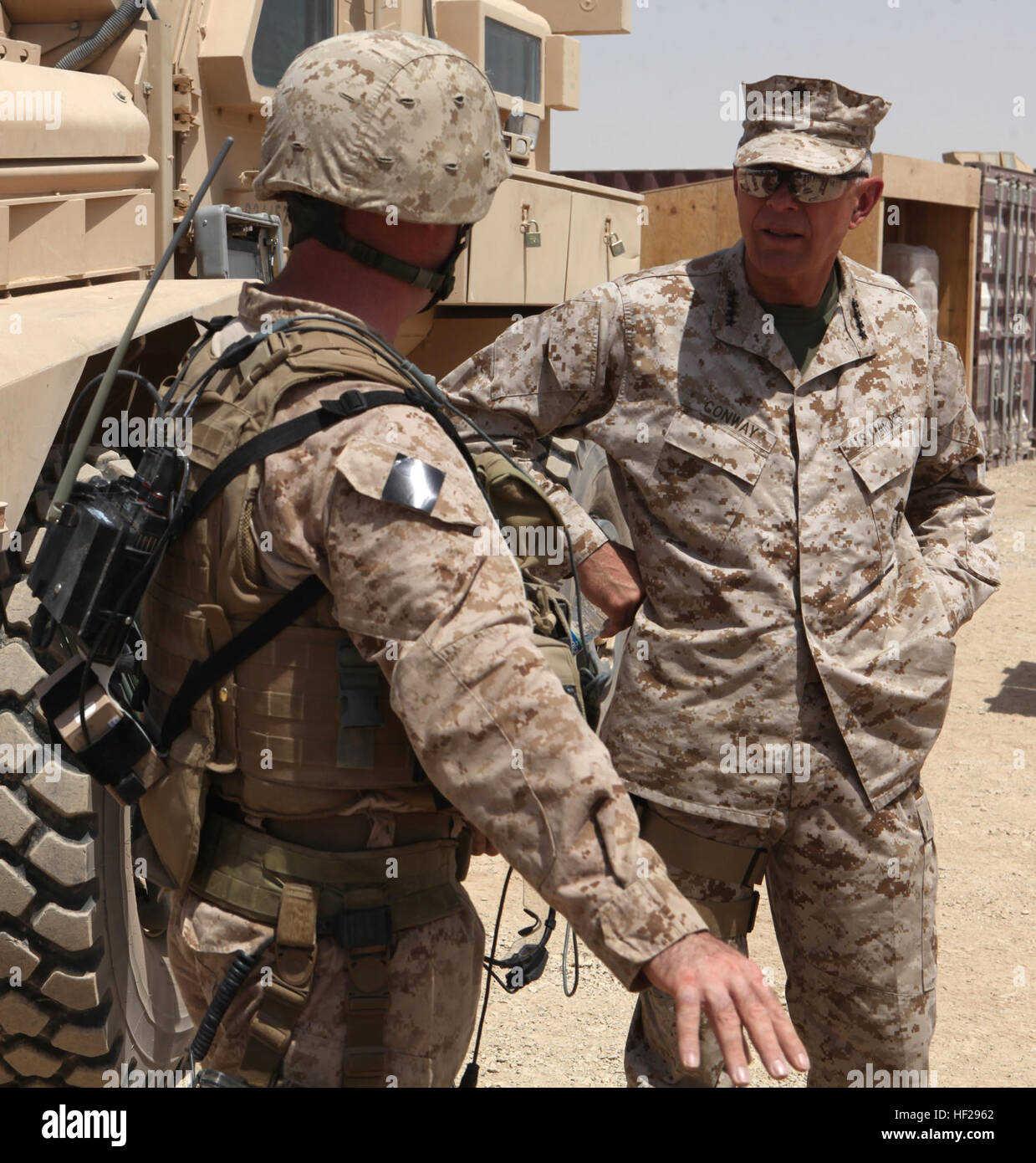 The Commandant of the Marine Corps Gen. James Conway listens as Staff ...