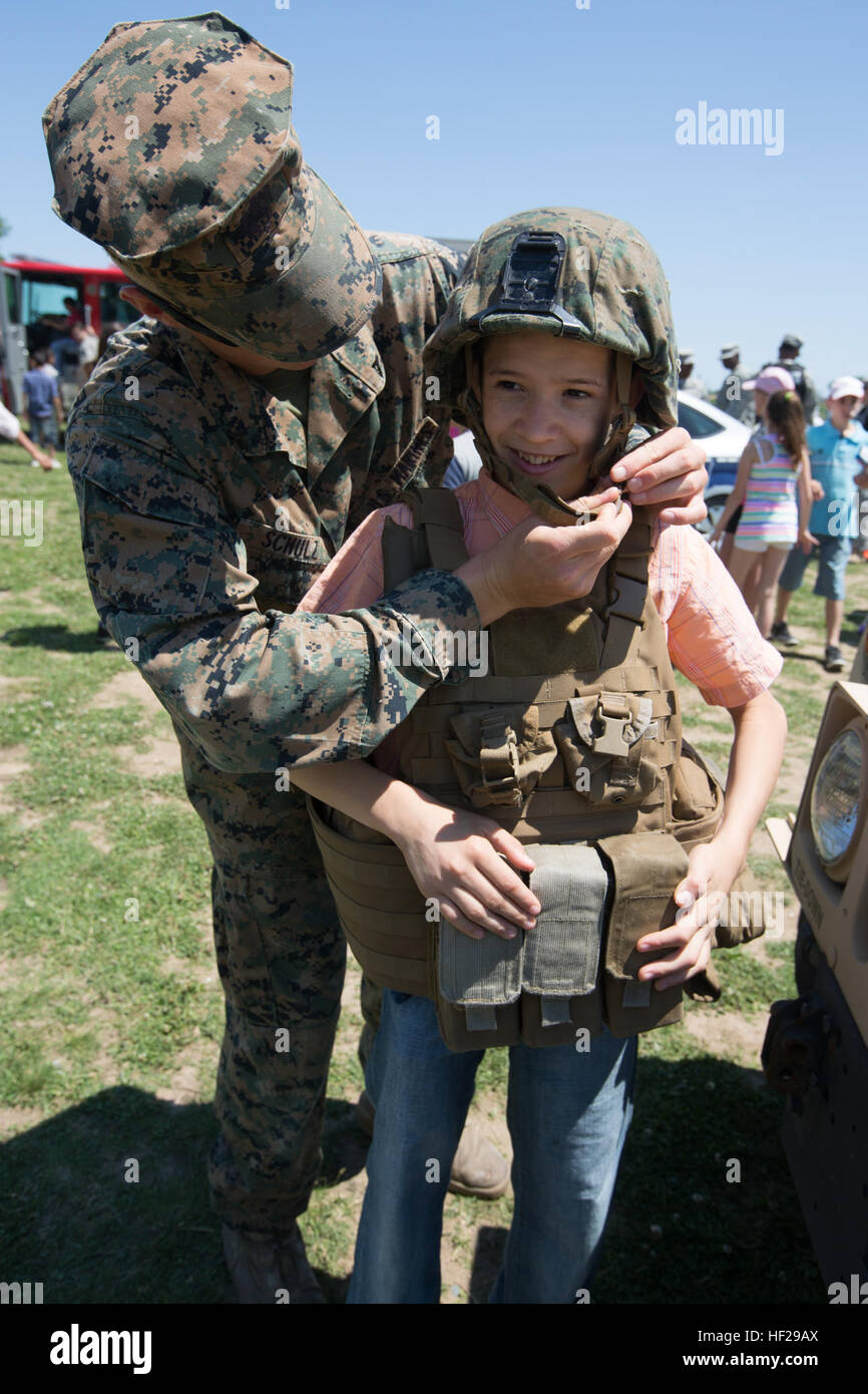 U.S. Marine Corps Lance Cpl. Nathan Schulz of Black Sea Rotational ...