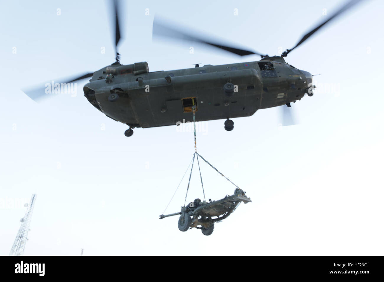 A CH-47 Chinook with the Joint Helicopter Support Squadron extracts an ...