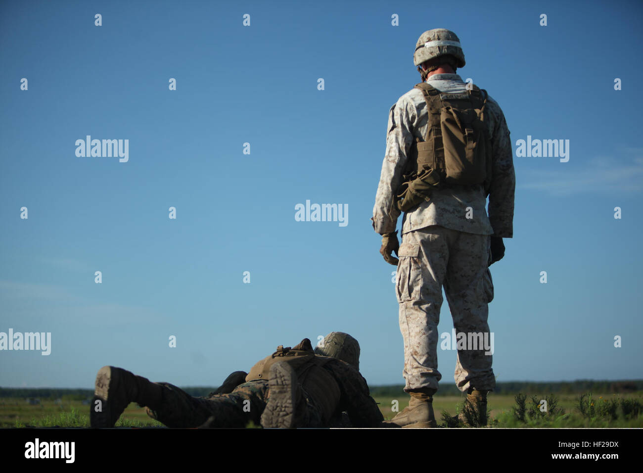 U.S. Marine Corps Sgt. Devon R. Collins, combat instructor with Hotel ...