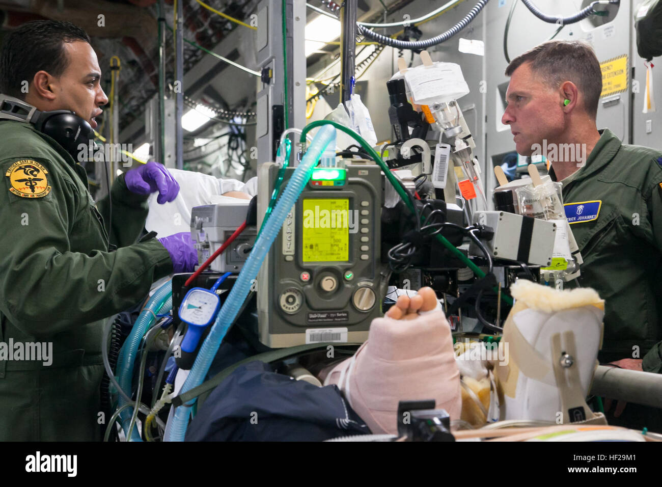 Tech. Sgt. Eddie Colon, left, and Lt. Col. Patrick Johannes, both ...