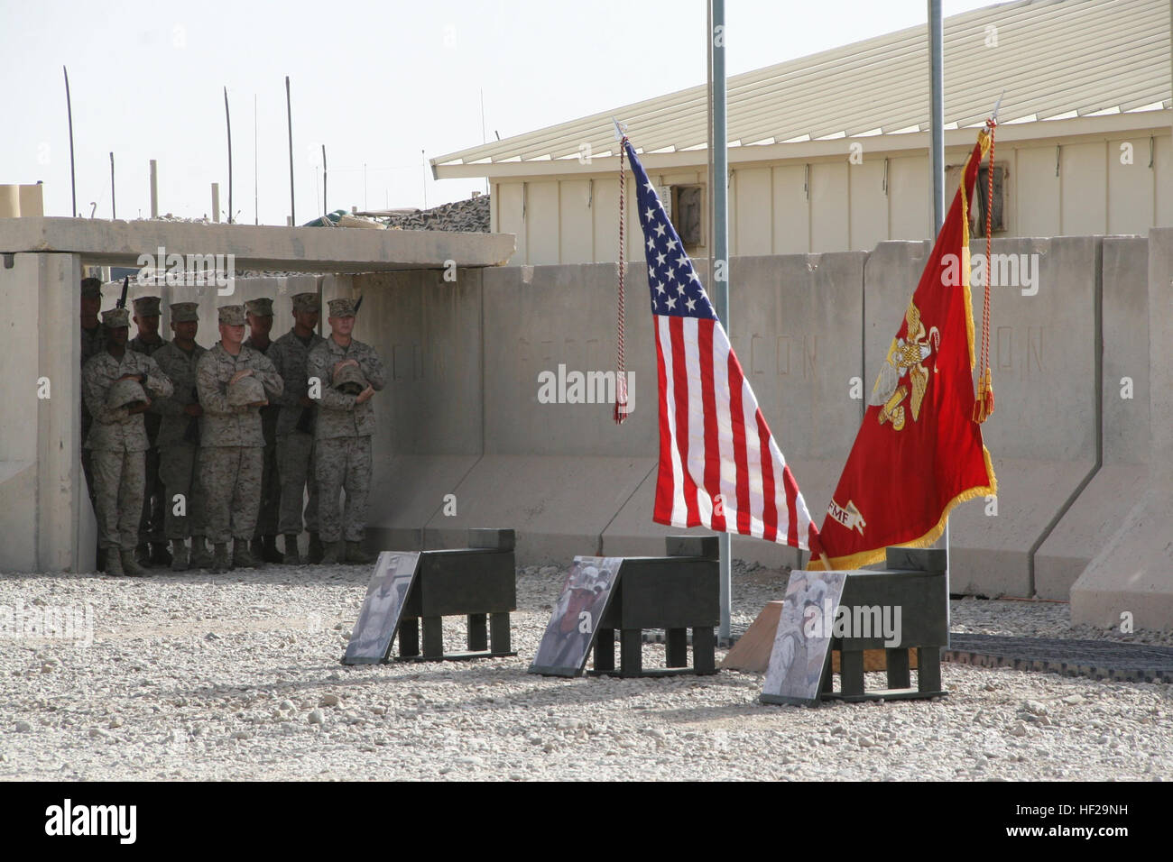 Marines with 2nd Combat Engineer Battalion stand ready with combat ...