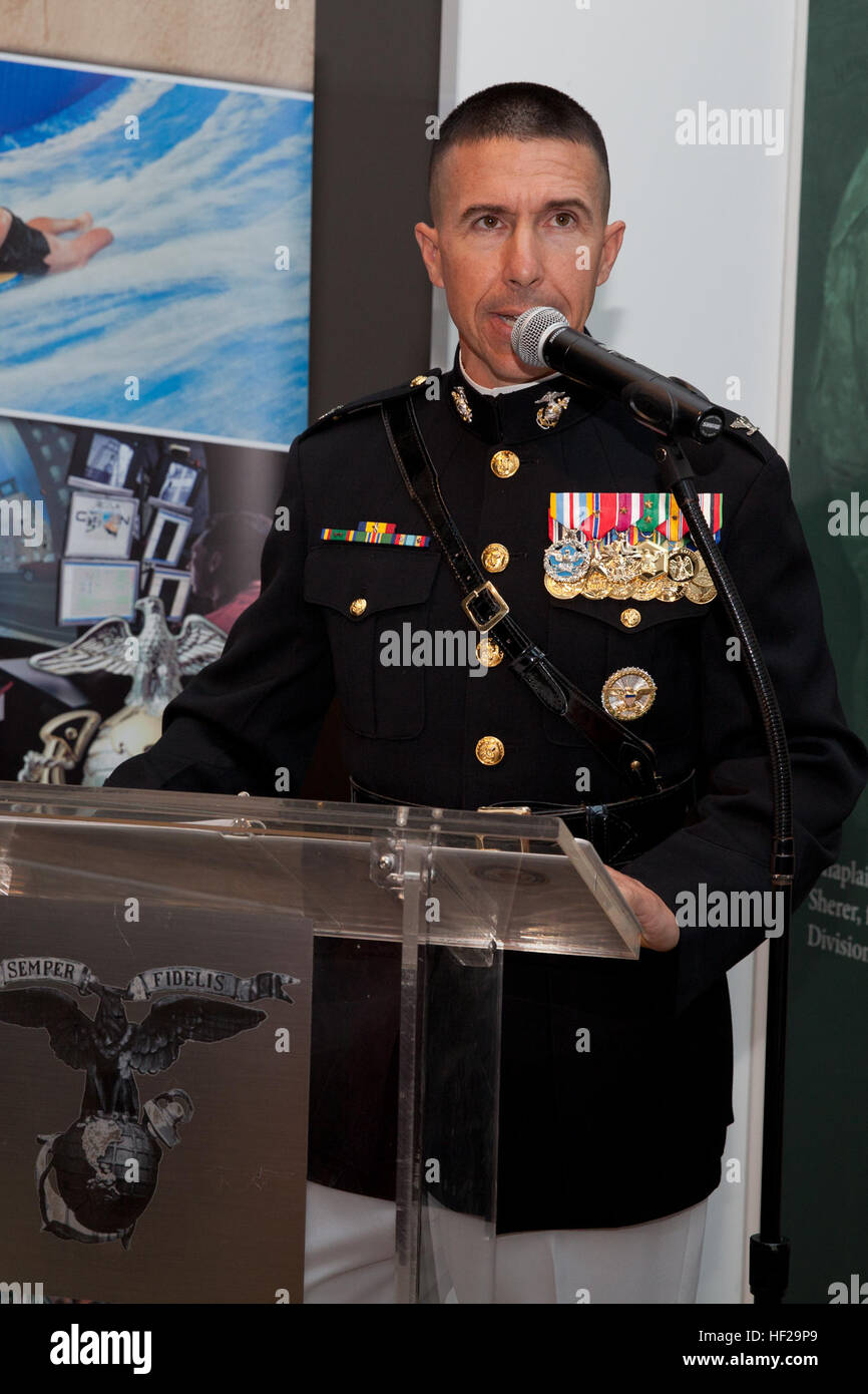 The Commanding General of Marine Barracks Washington, Col. Benjamin ...