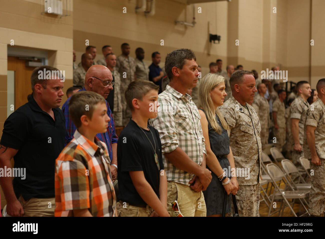 Family and friends of U.S. Marine Corps Master Gunnery Sgt. James G ...