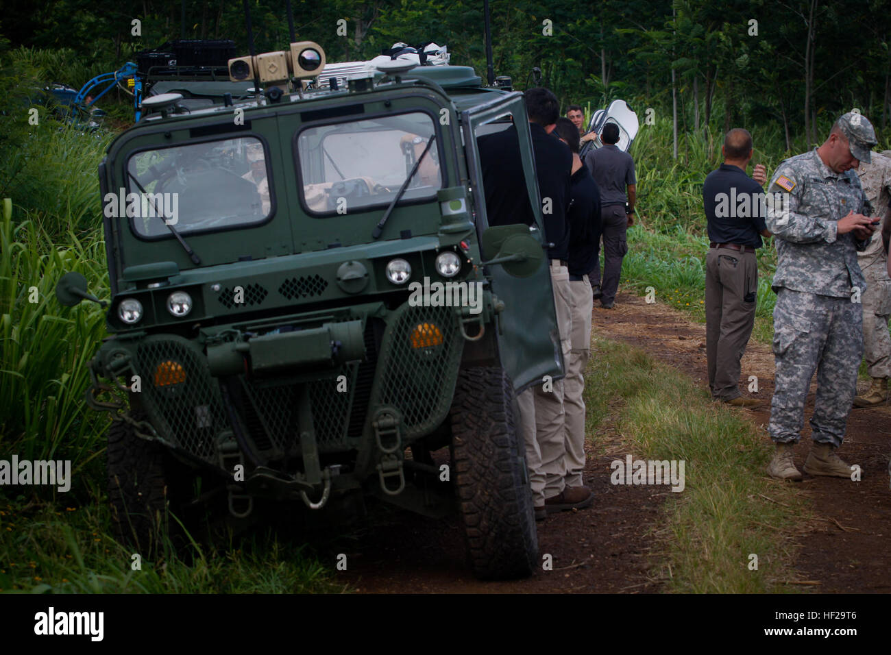 The Marine Corps Warfighting Lab (MCWL), test the Ground Unmanned ...