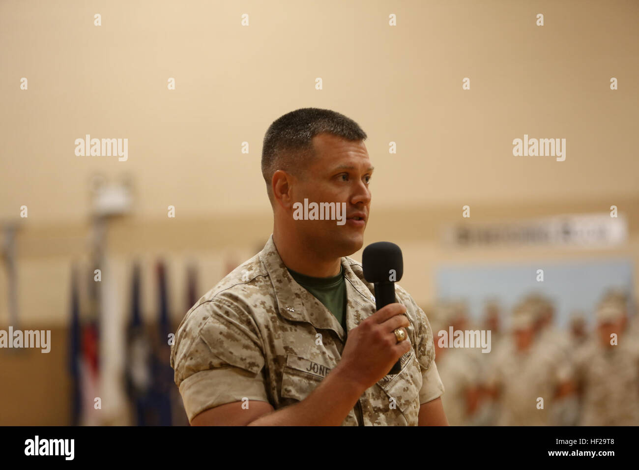U.S. Marine Corps Lt. Col. Gregory Jones, battalion commander, Infantry ...