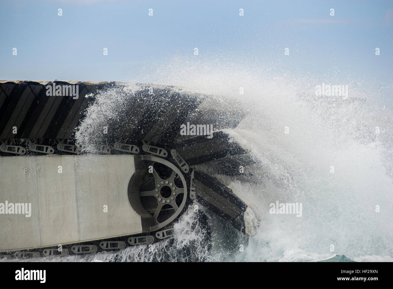 MARINE CORPS TRAINING AREA BELLOWS, Hawaii - Flotation-like pads propel ...