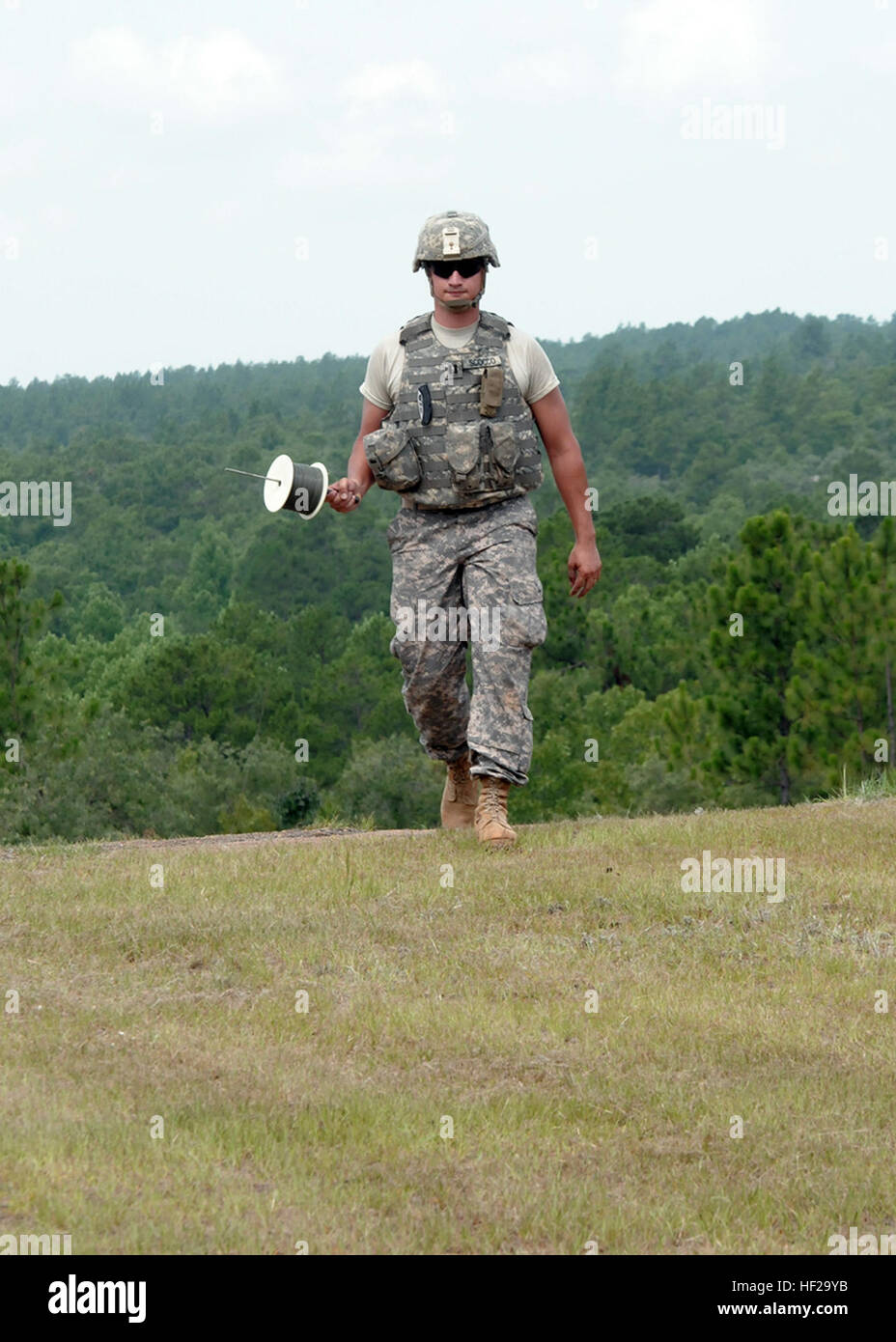 A Soldier with the 202nd Explosive Ordnance Disposal Company, 201st ...