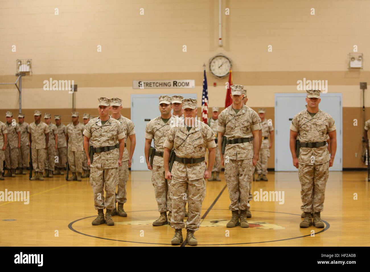 U.S. Marines with Headquarters and Support Battalion (H&S Bn), School ...