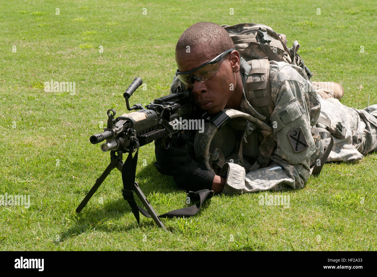 U.S. Army Spc. Harold Sears III, an M249 light machine gunner assigned ...