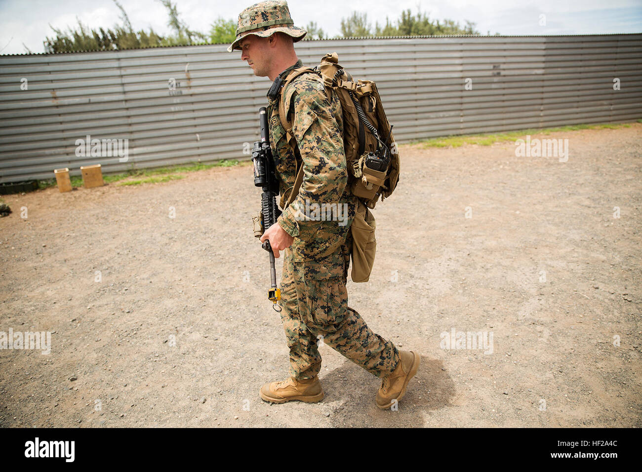 Marines at Marine Corps Training Area Bellows, Hawaii, test the Foot ...