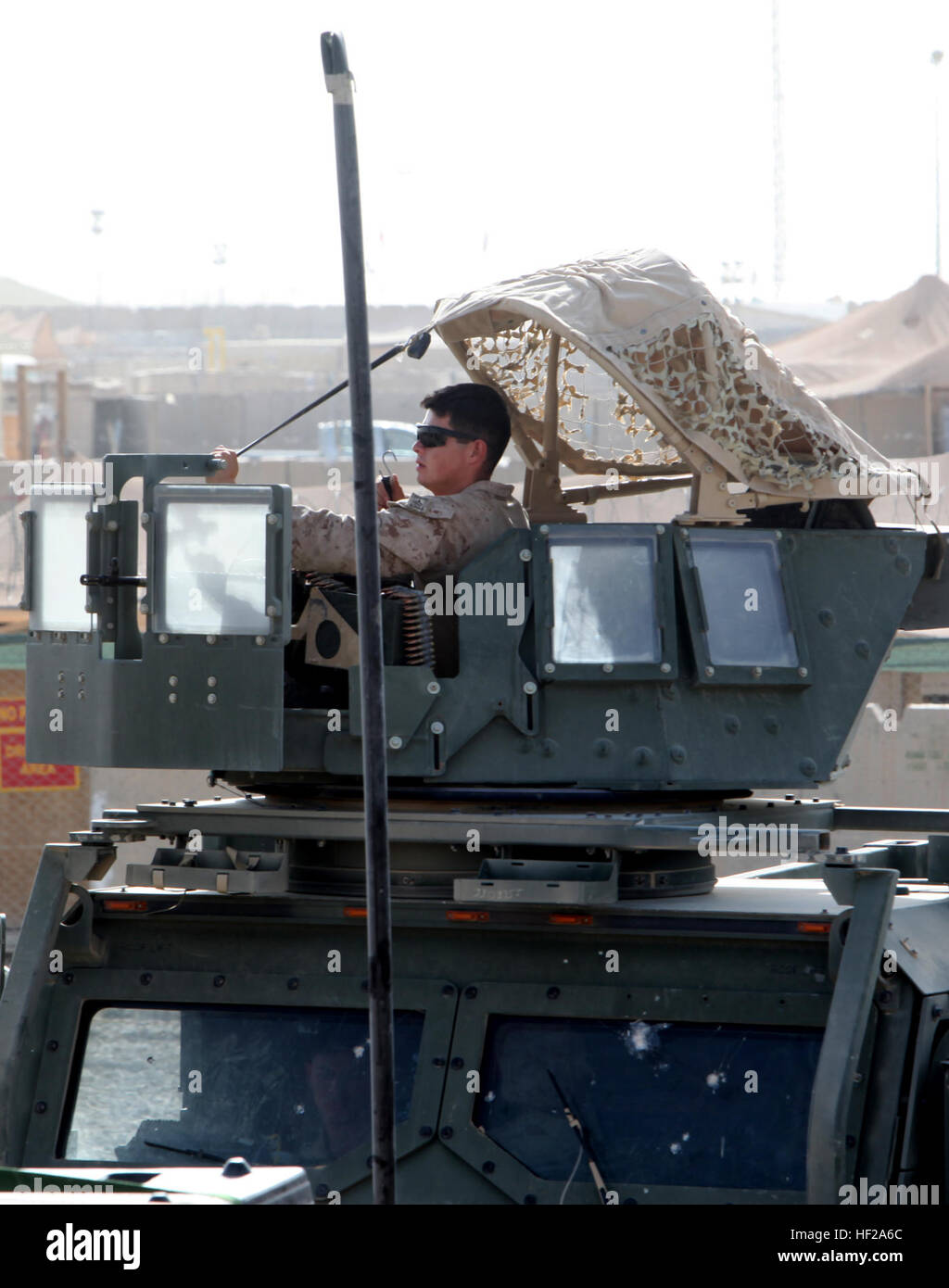 Lance Cpl. Timothy Murphy, a turret gunner with Combat Logistics ...