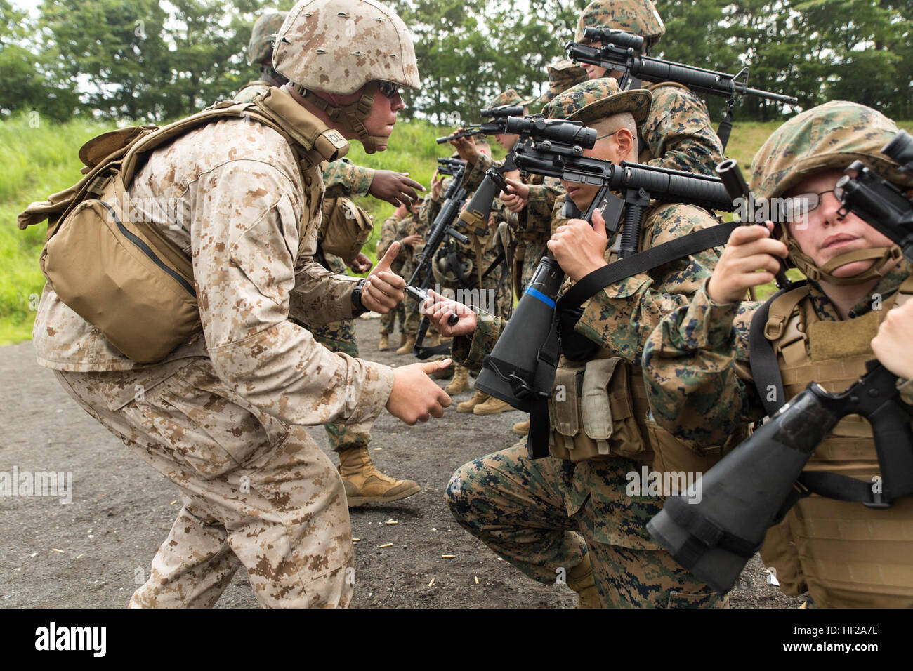 Lance Cpl. Bryant Scott, a Tactical Readiness and Training instructor ...