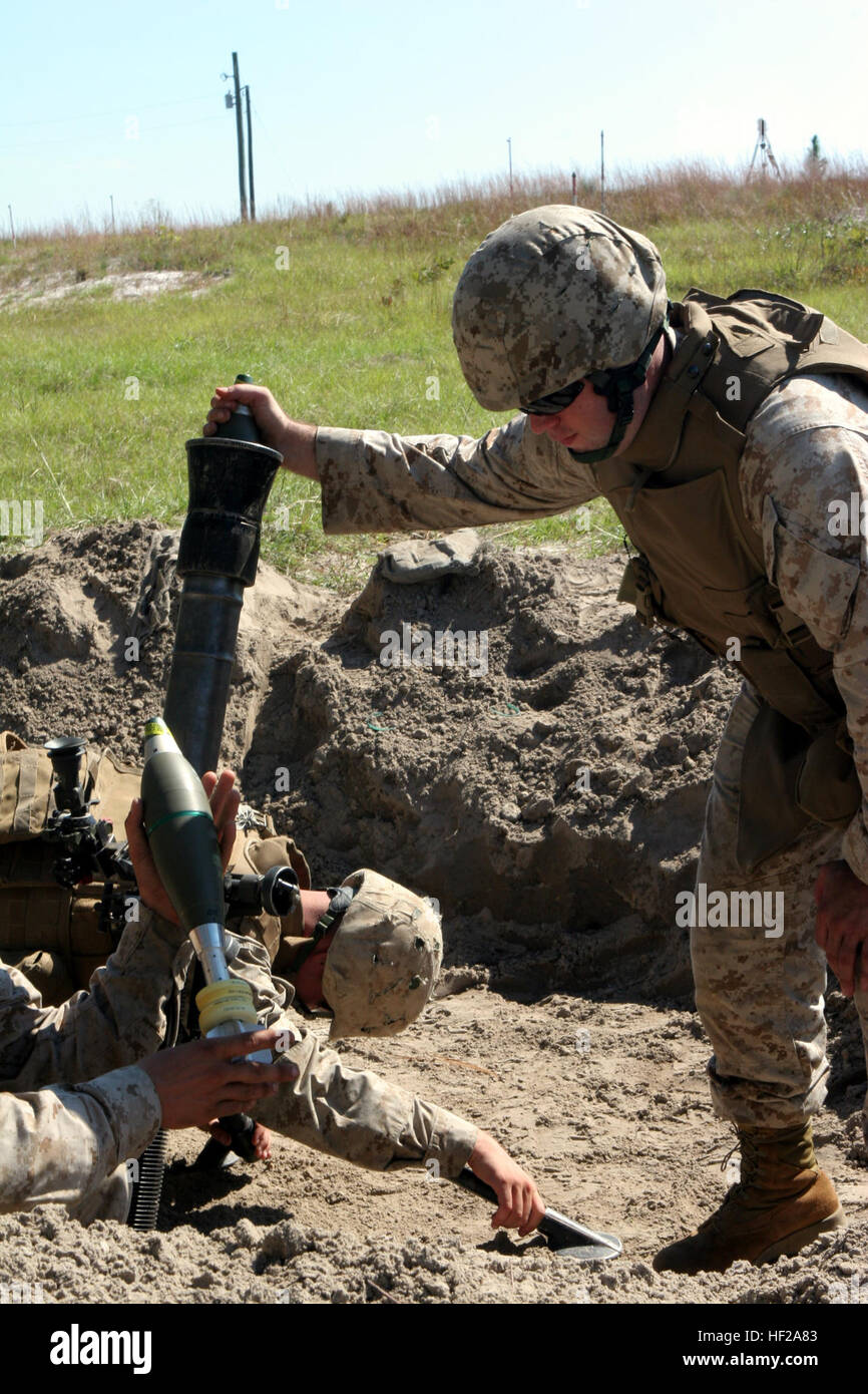 Marines with Weapons Company, Battalion Landing Team, 3rd Battalion ...