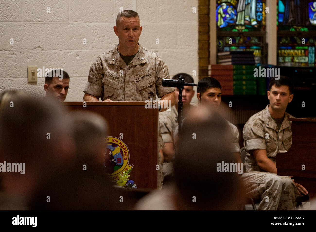U.S. Marine Corps Lt. Col. Corey M. Collier, commanding officer, 1st ...