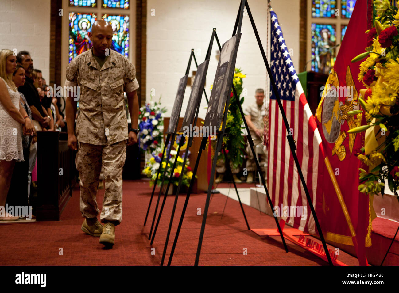 U.S. Marine Corps Sgt. Maj. Irvin N. Howard, battalion sergeant major ...