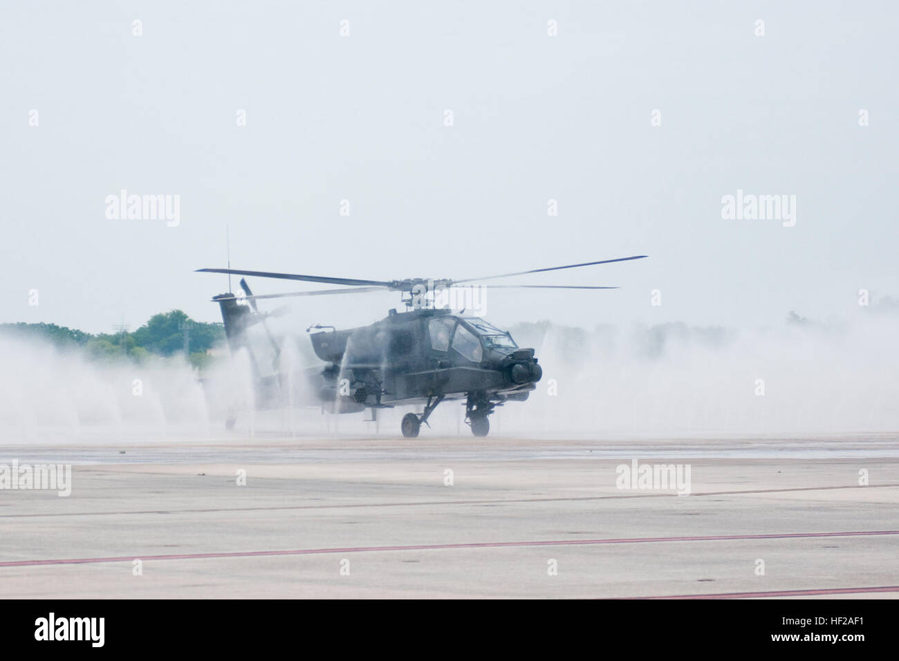 An AH-64 Apache attack helicopter from the 1-151st Attack ...