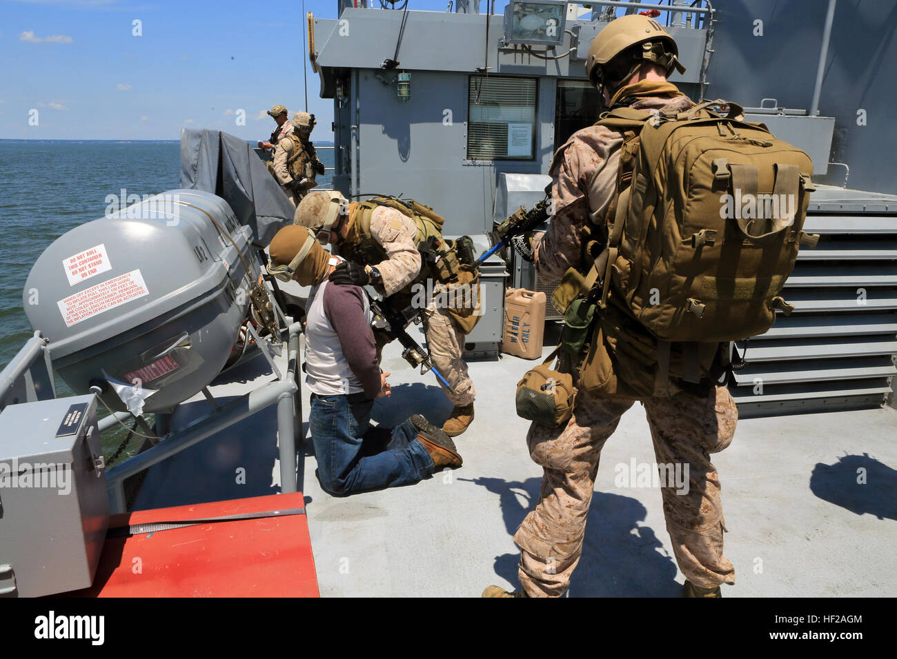 Marines with the 24th Marine Expeditionary Unit's Maritime Raid Force ...