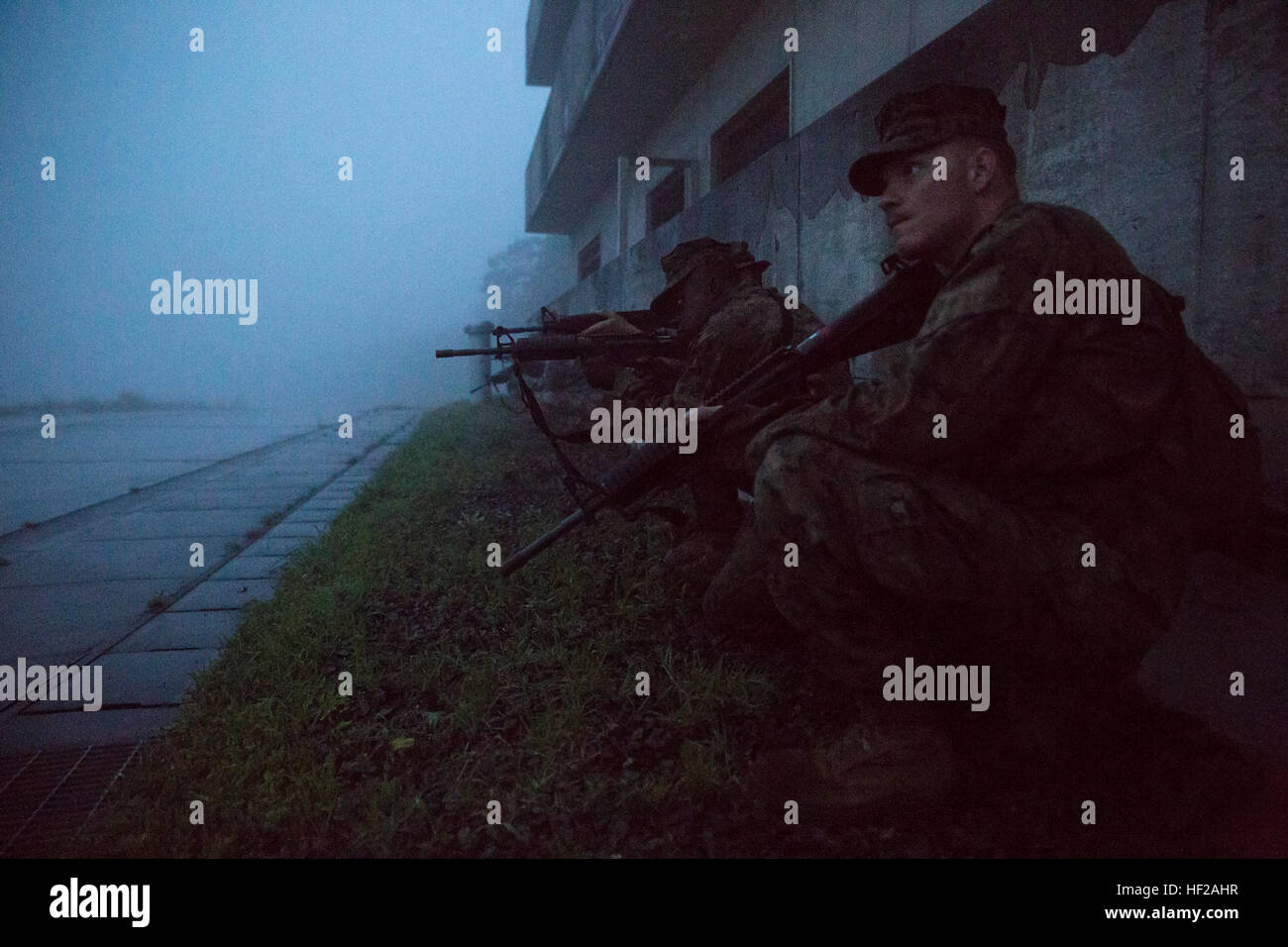 Combat Logistics Company 36 Marines and augments post security during ...