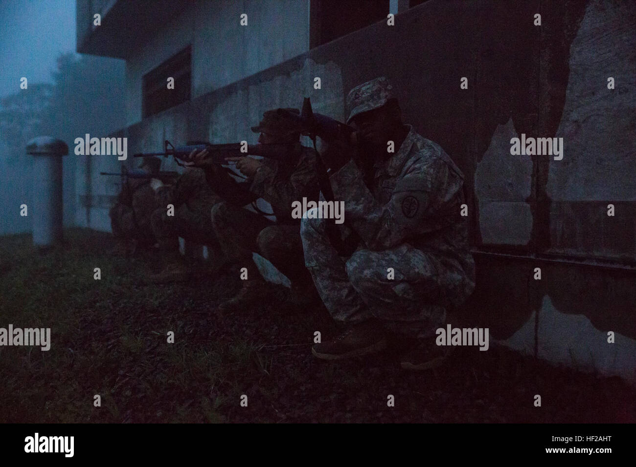 Combat Logistics Company 36 Marines and augments post security during ...