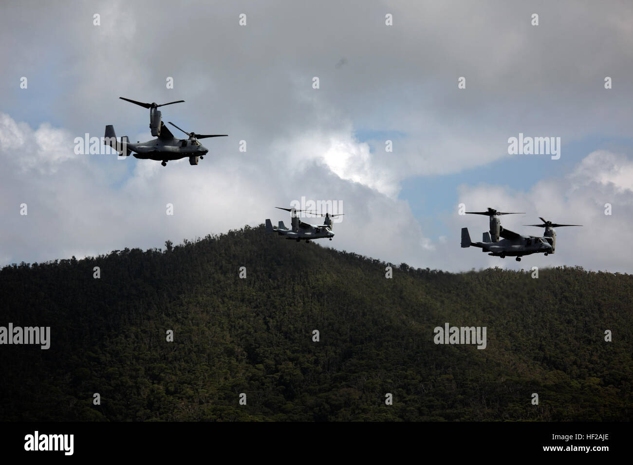 U.S. Marine MV-22 Ospreys transport Marines with Company K, Battalion ...