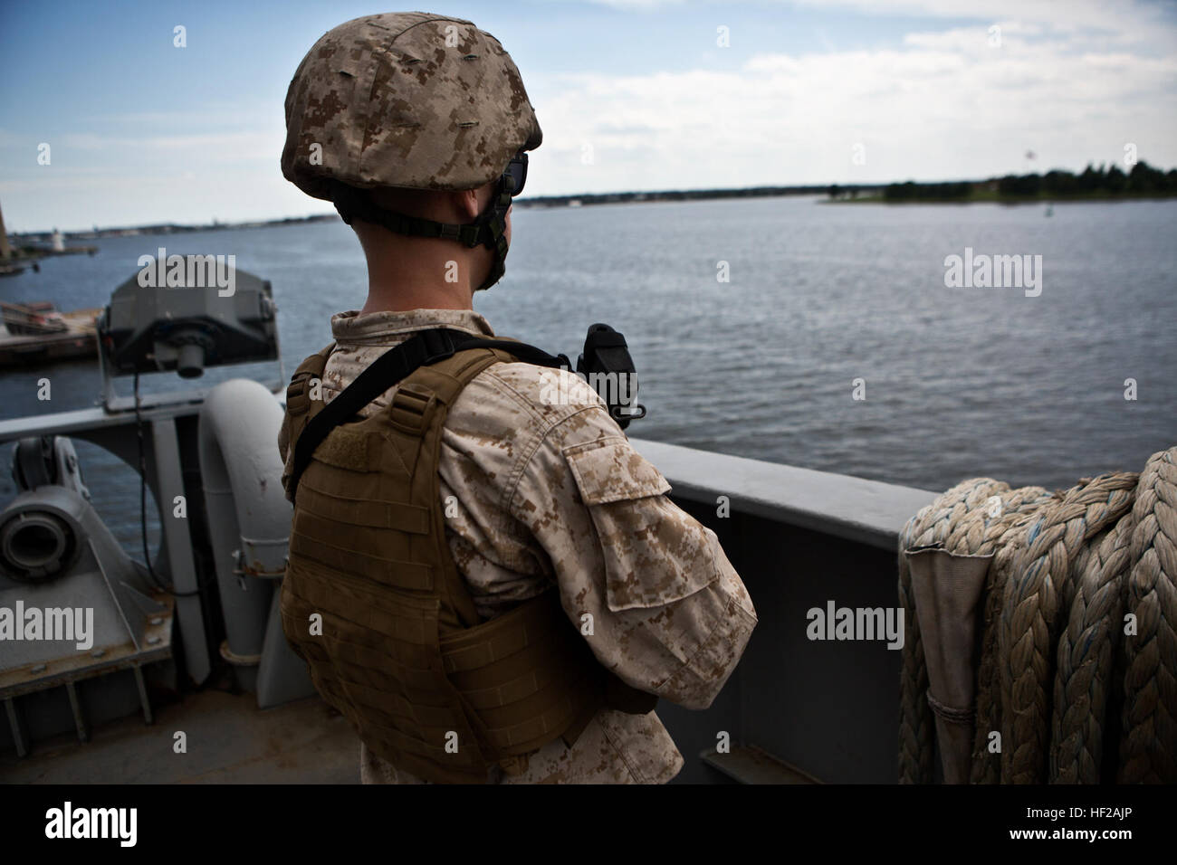 U.S. Marine Corps Lance Cpl. Nicholas P. Marshall, an aircraft mechanic ...