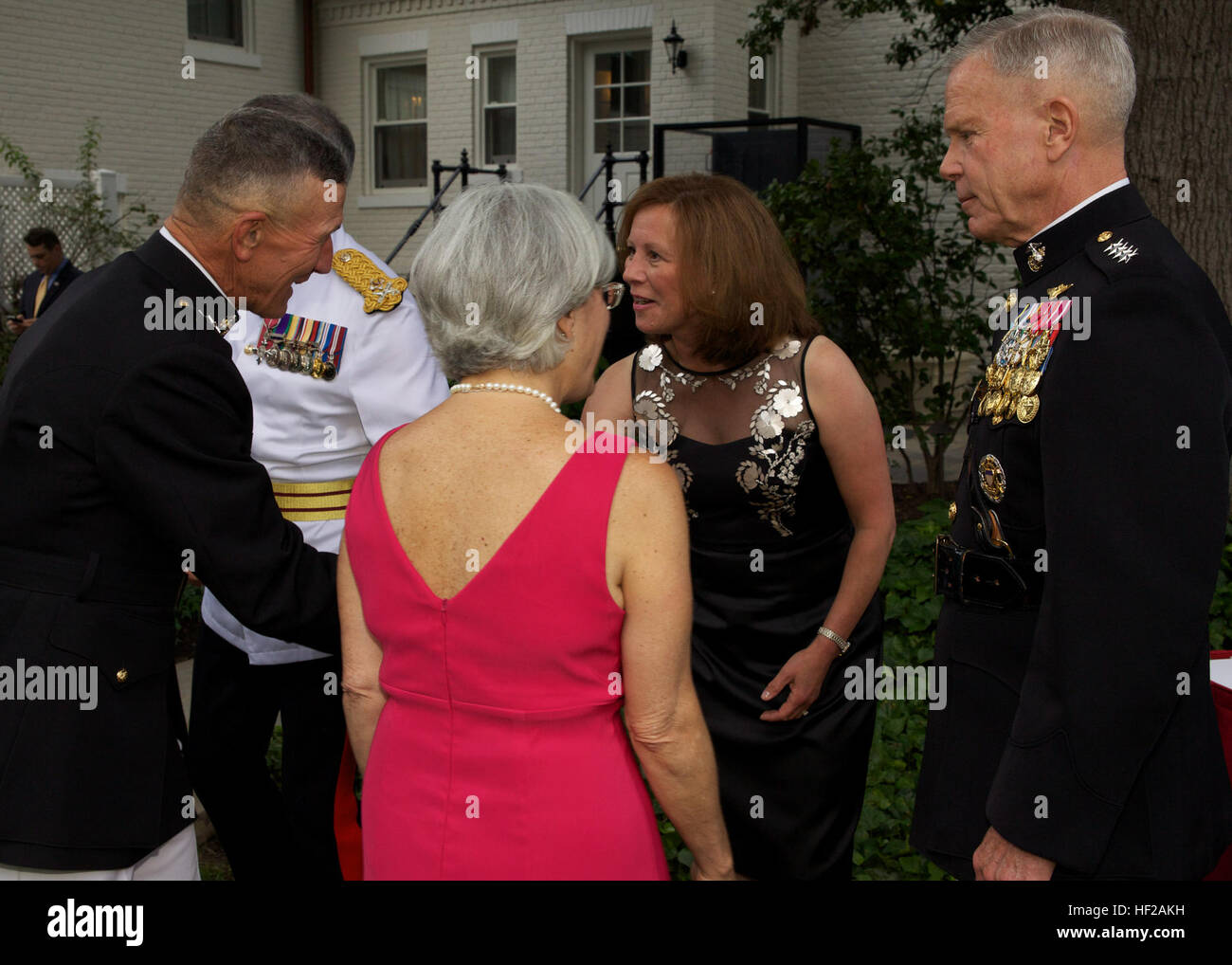 The Commandant of the U.S. Marine Corps, Gen. James F. Amos, right ...