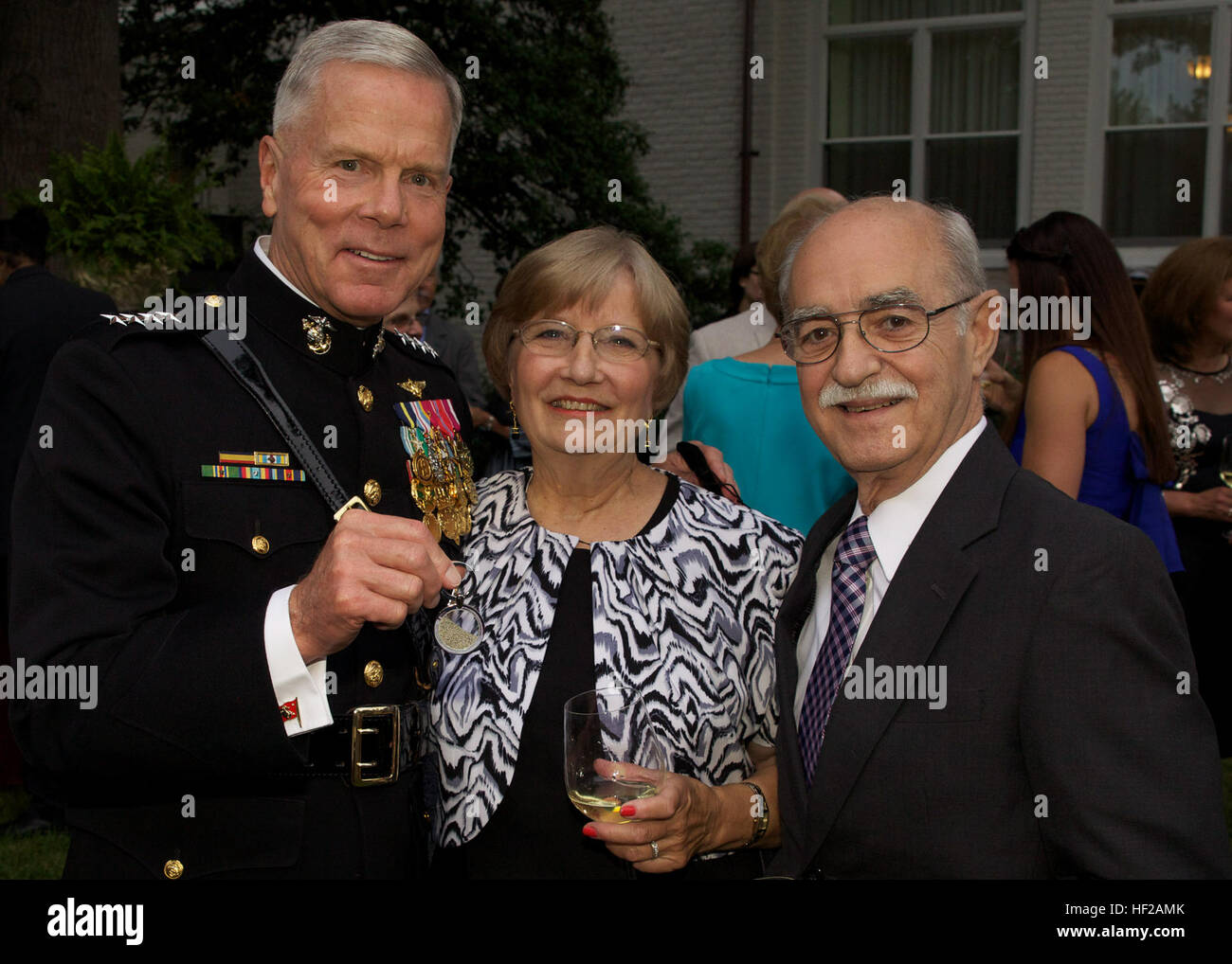 The Commandant of the U.S. Marine Corps, Gen. James F. Amos, left ...