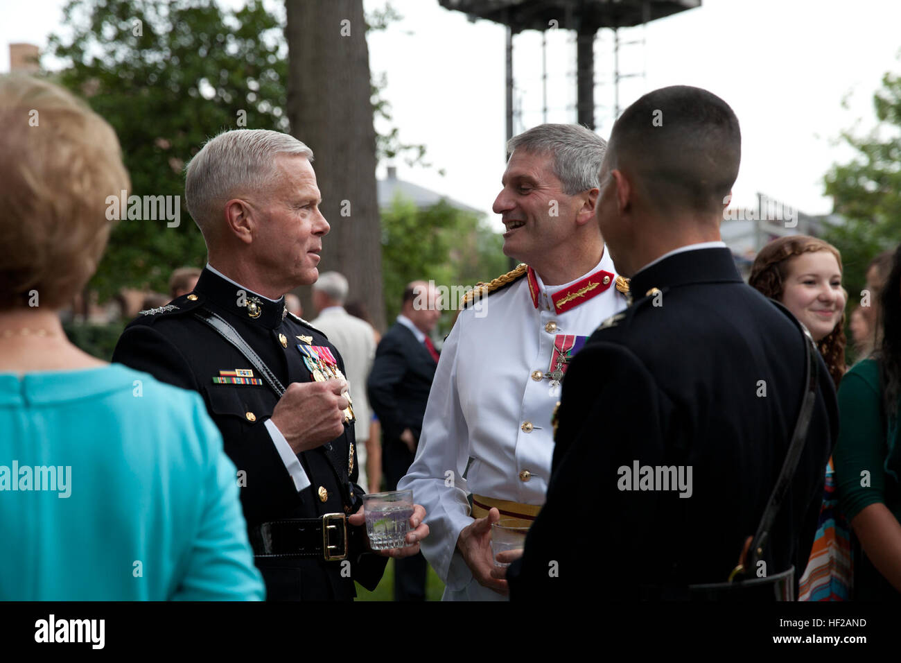 The Commandant of the Marine Corps, Gen. James F. Amos, left, speaks ...