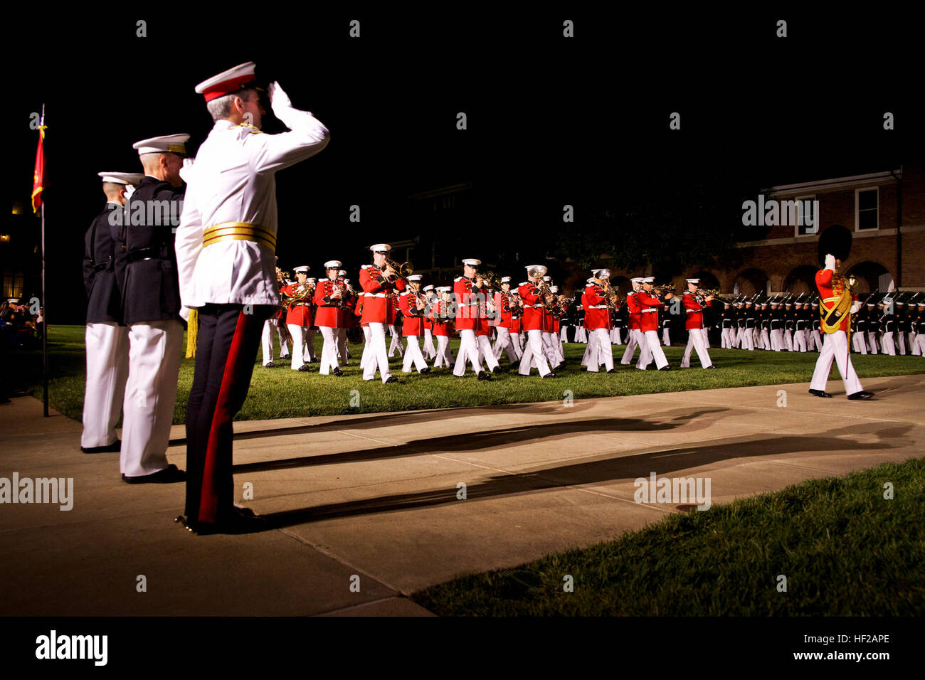From left, the Commanding Officer of Marine Barracks Washington (MBW ...