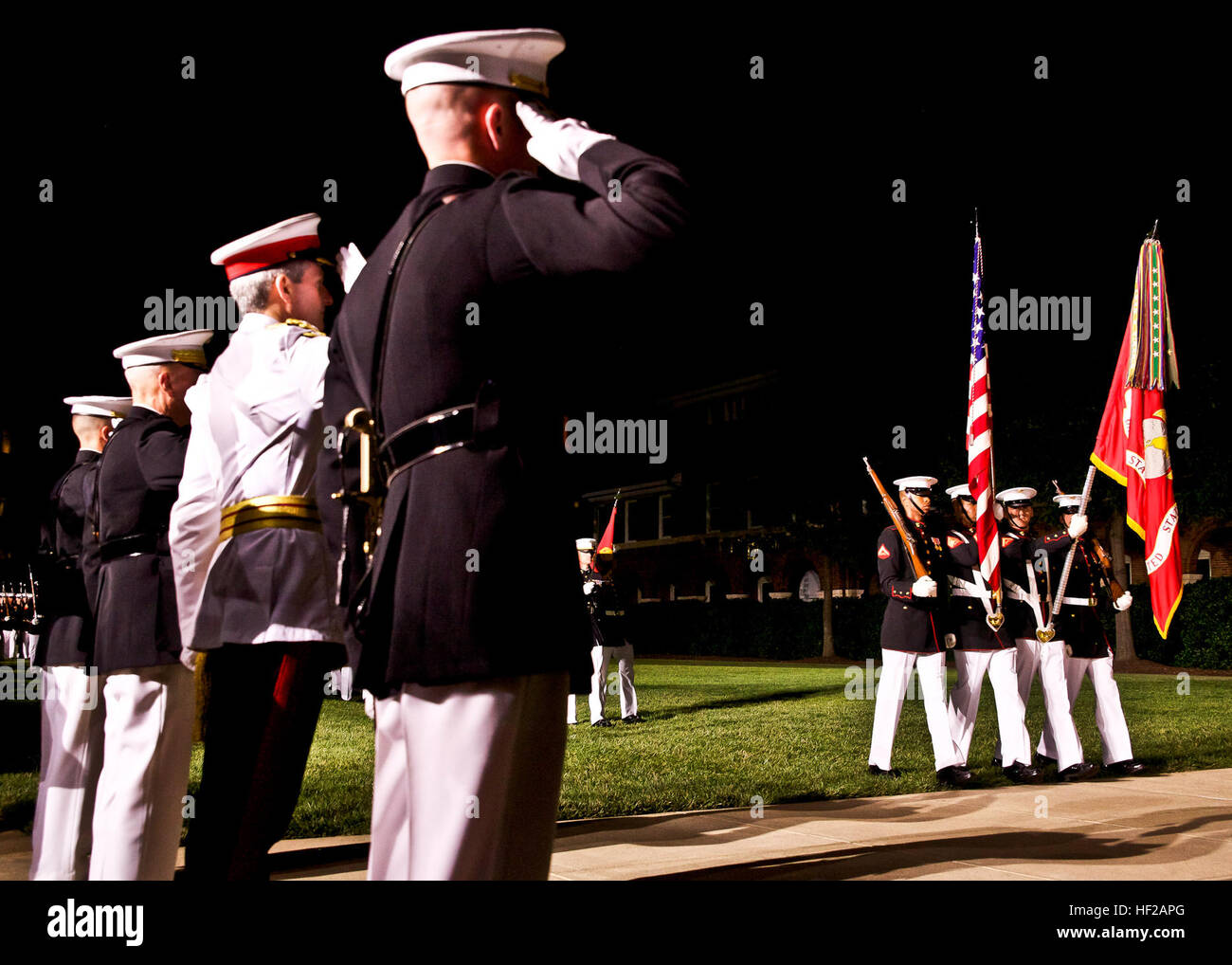 From left, the Commanding Officer of Marine Barracks Washington (MBW ...
