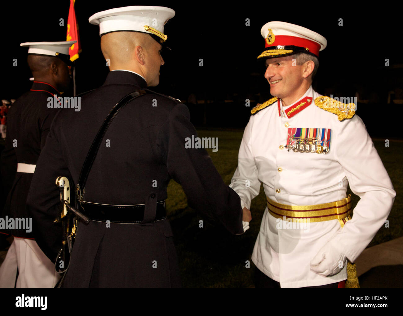 The Evening Parade guest of honor, Commandant General of the British ...
