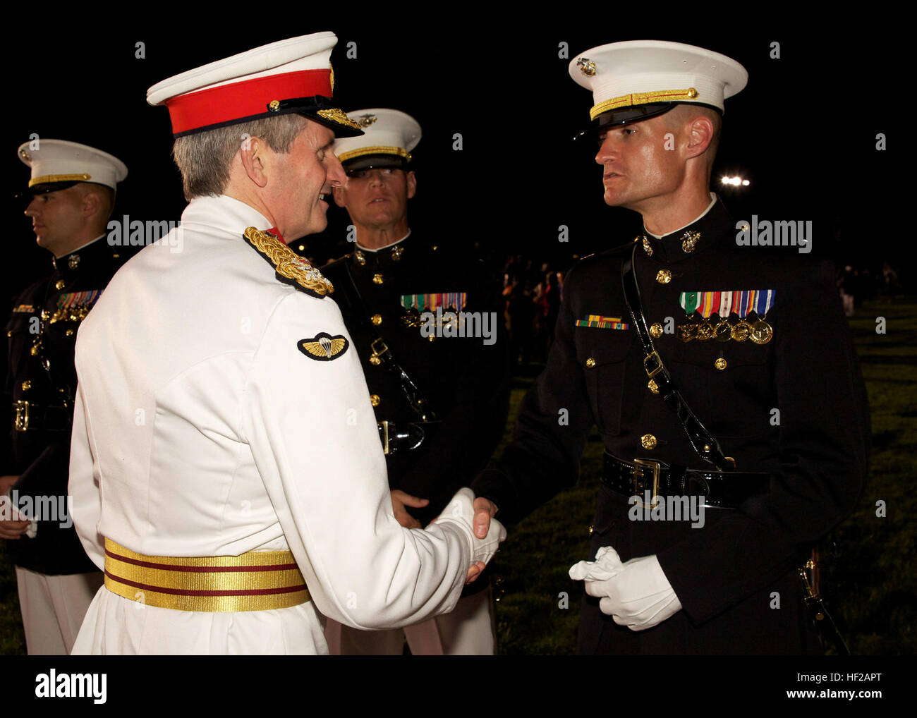 The Evening Parade guest of honor, Commandant General of the British ...