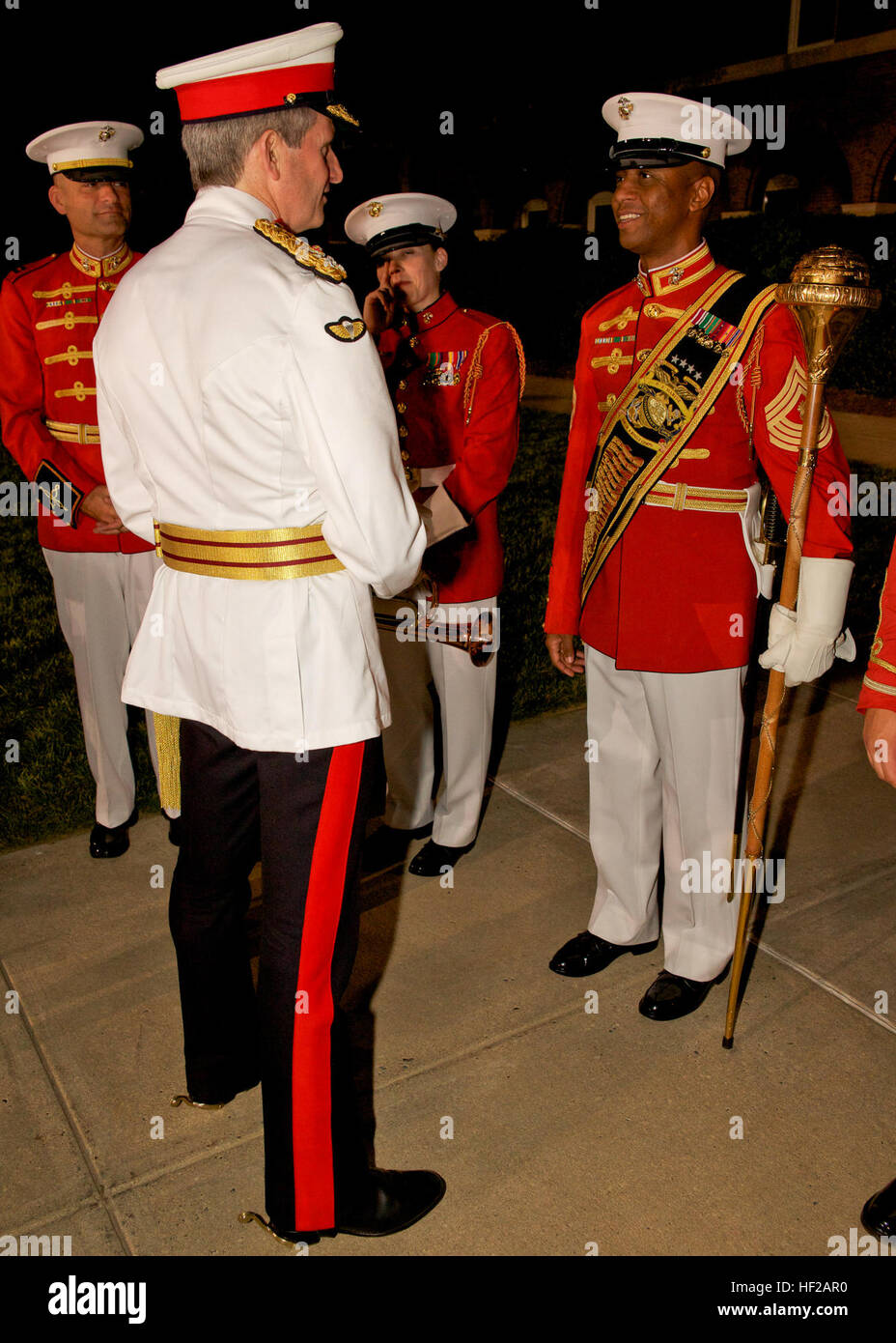 The Evening Parade guest of honor, Commandant General of the British ...