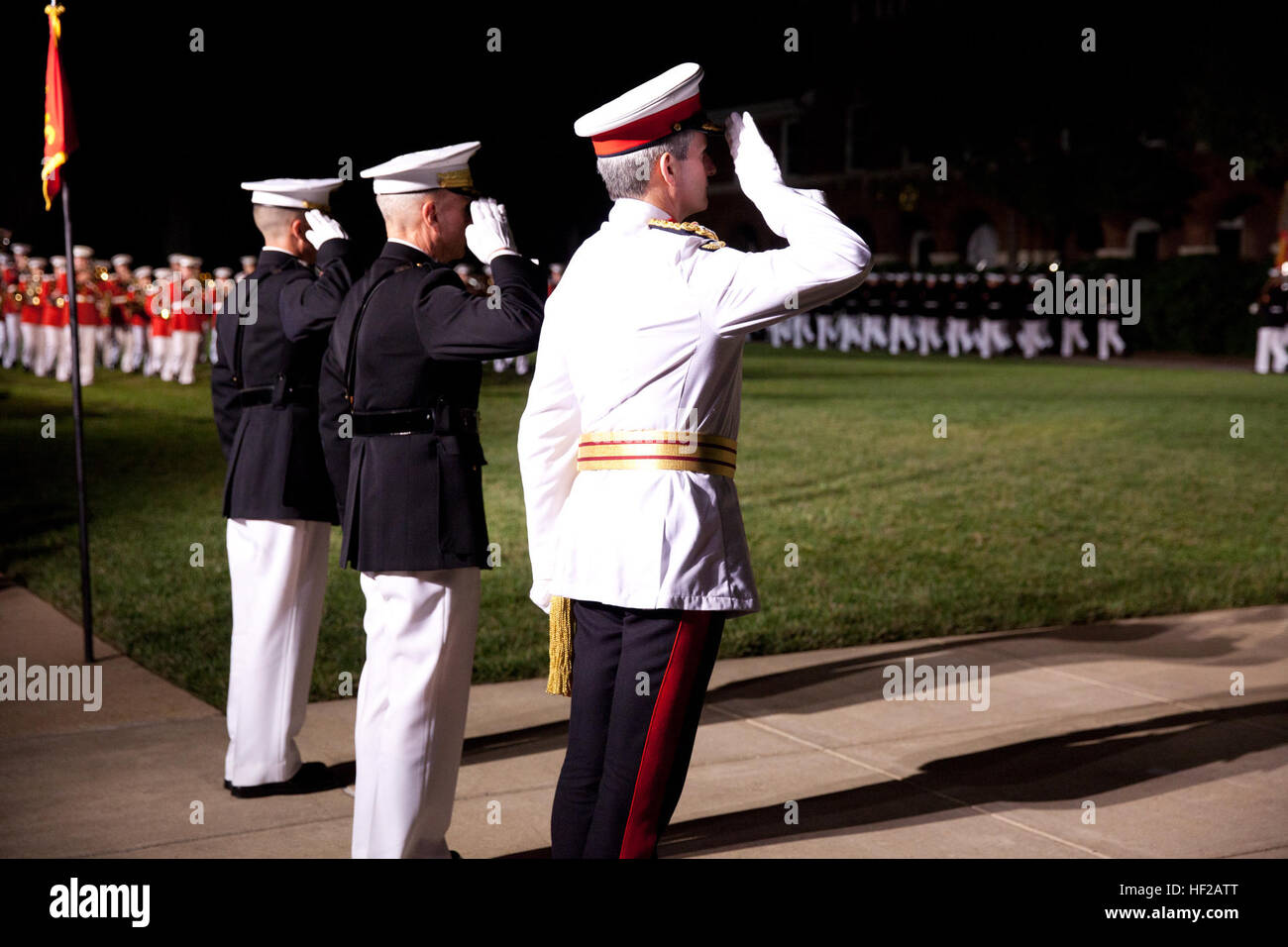 From left, the Commanding Officer of Marine Barracks Washington (MBW ...
