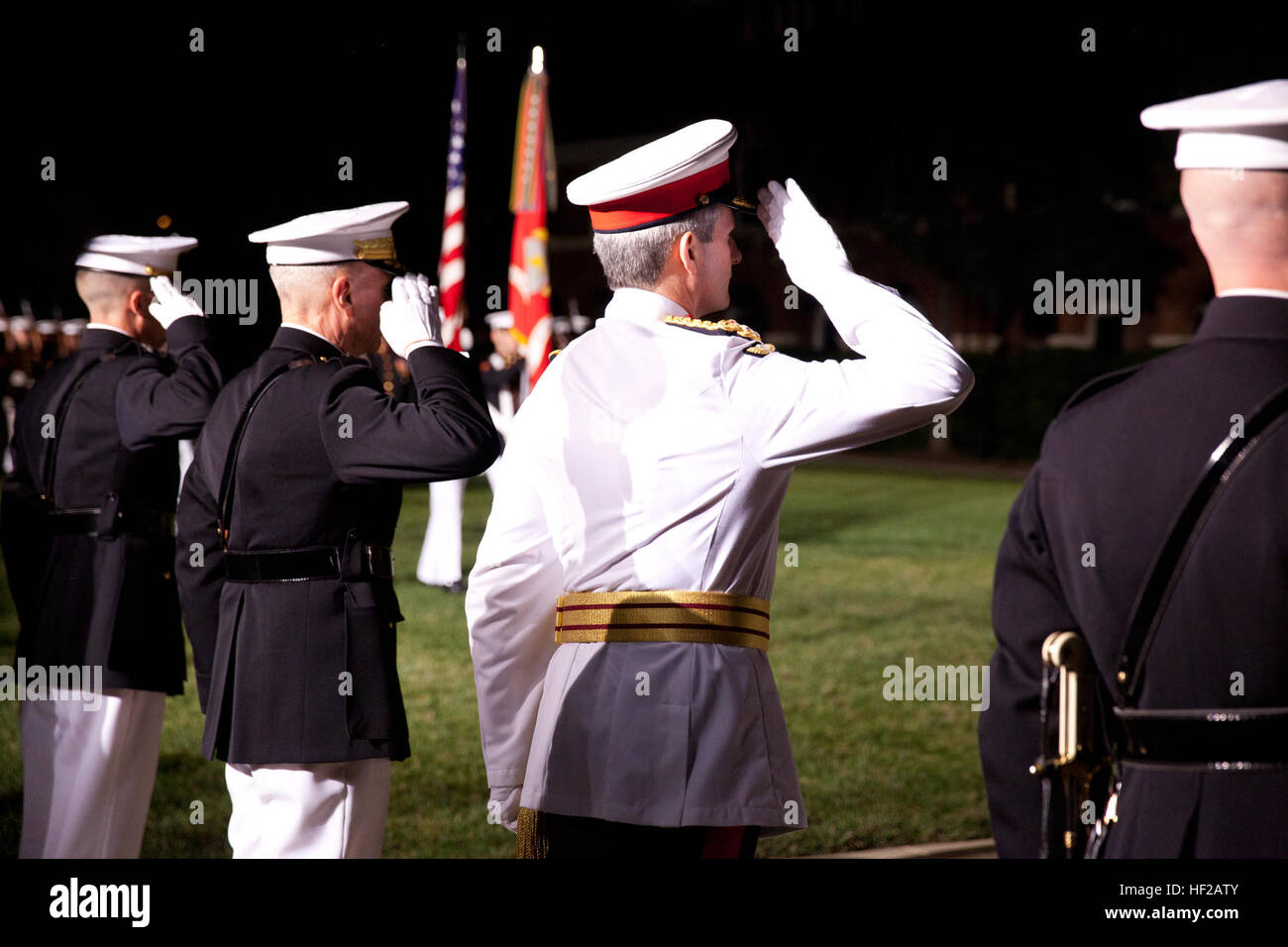 From left, the Commanding Officer of Marine Barracks Washington (MBW ...
