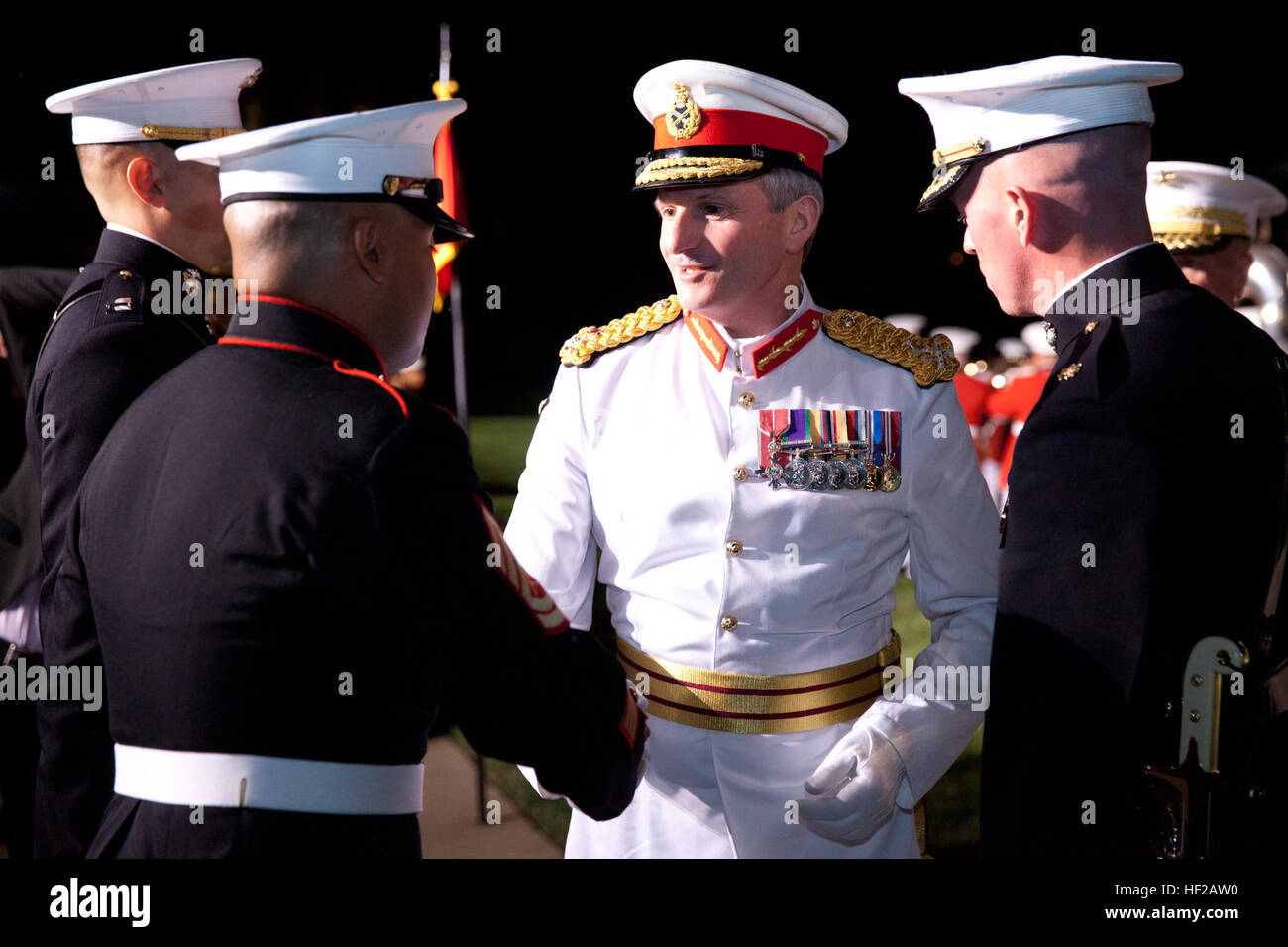 The Evening Parade guest of honor, Commandant General of the British ...