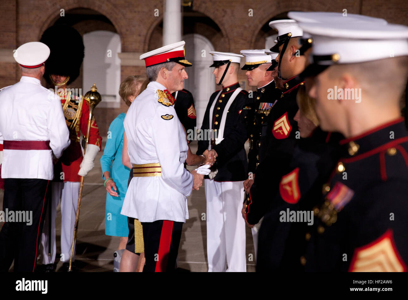 The Evening Parade guest of honor, Commandant General of the British ...
