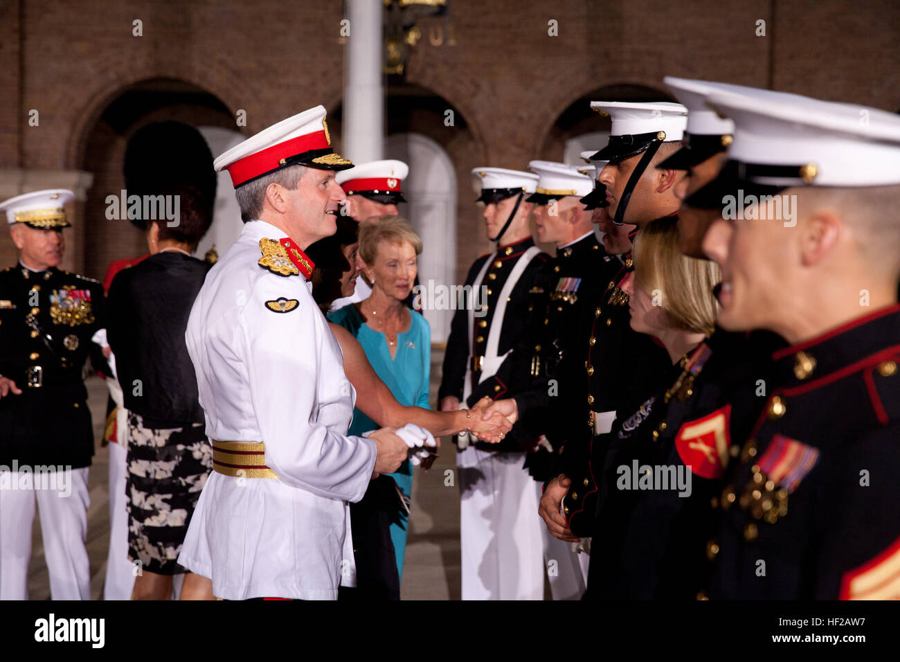 The Evening Parade guest of honor, Commandant General of the British ...