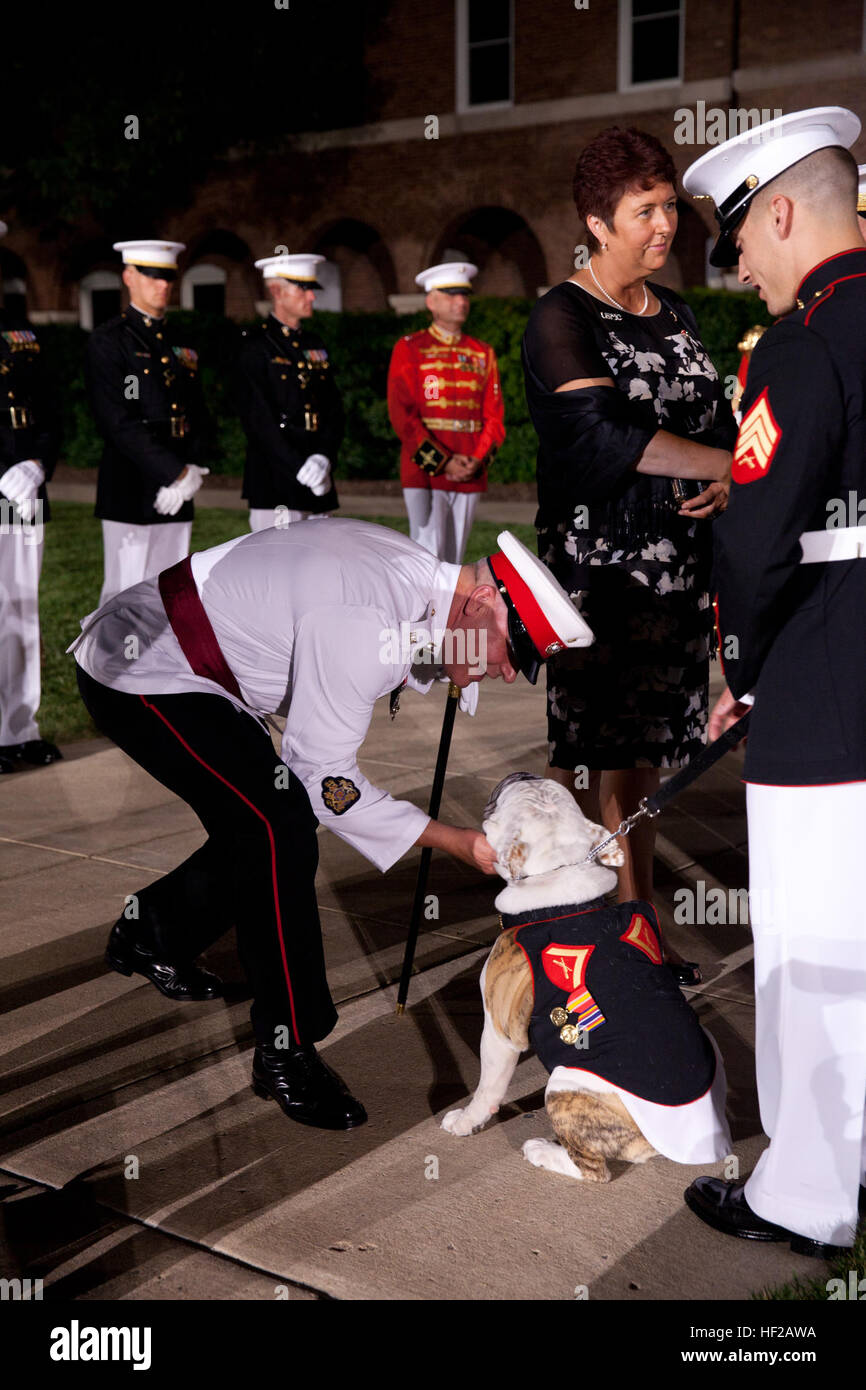 The Evening Parade guest of honor, Commandant General of the British ...