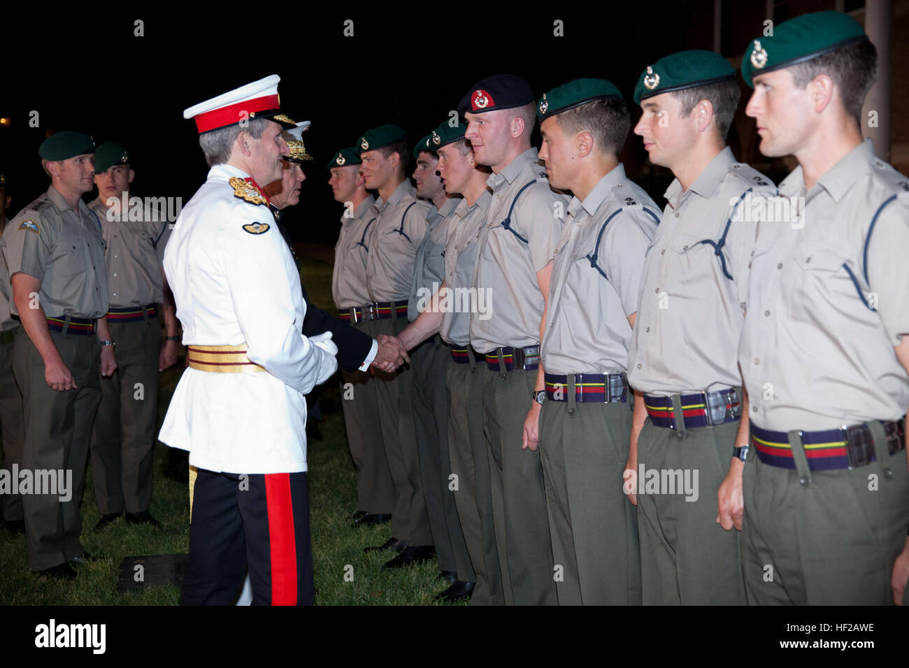 The Evening Parade guest of honor, Commandant General of the British ...