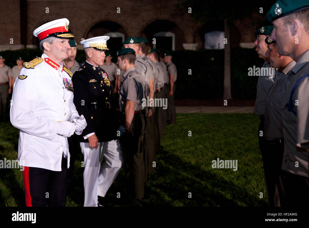 The Evening Parade guest of honor, Commandant General of the British ...