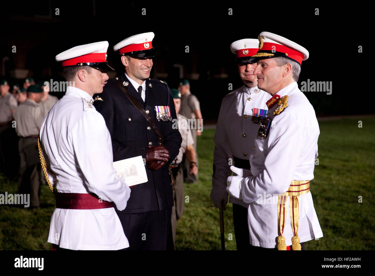 The Evening Parade guest of honor, Commandant General of the British ...
