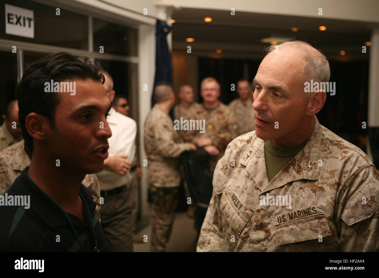 Ministry of interior meeting held at camp fallujah hi-res stock ...